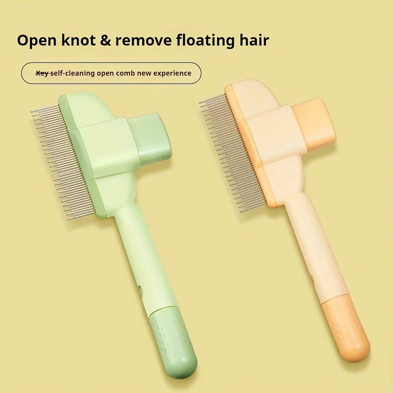 FurEase™ Self-Cleaning Pet Grooming Brush - Professional Deshedding To ...